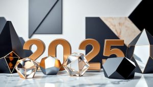 Objets géométriques : la clé d'une déco du Nouvel An 2025 moderne et ...