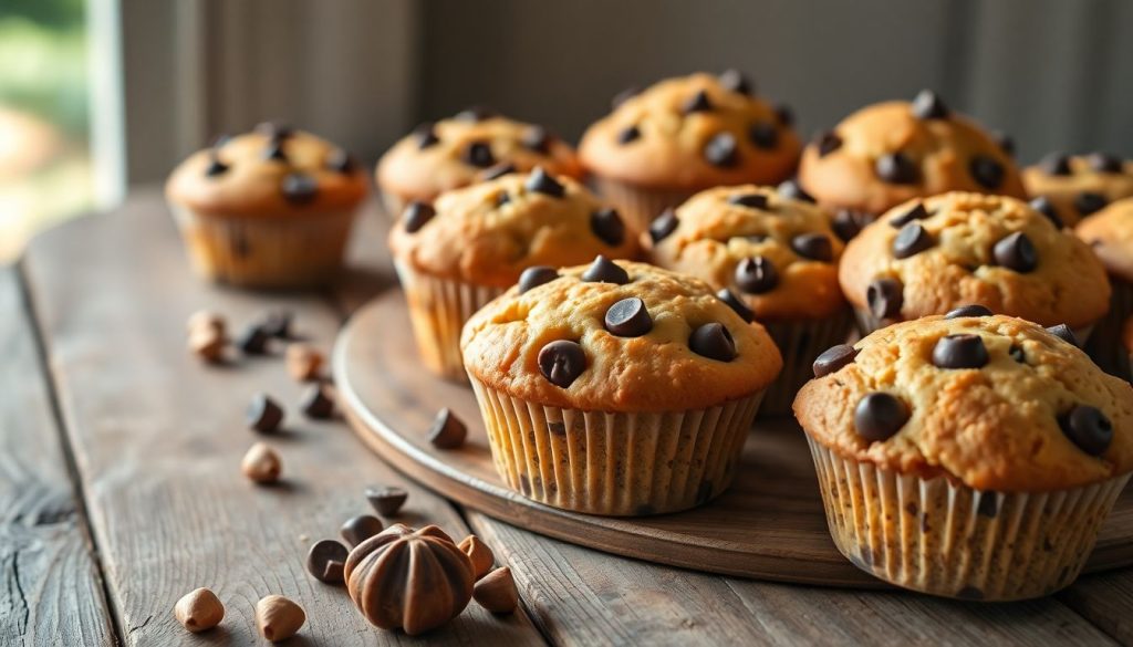 Muffins moelleux à la noisette et pépites de chocolat : la recette qui ...